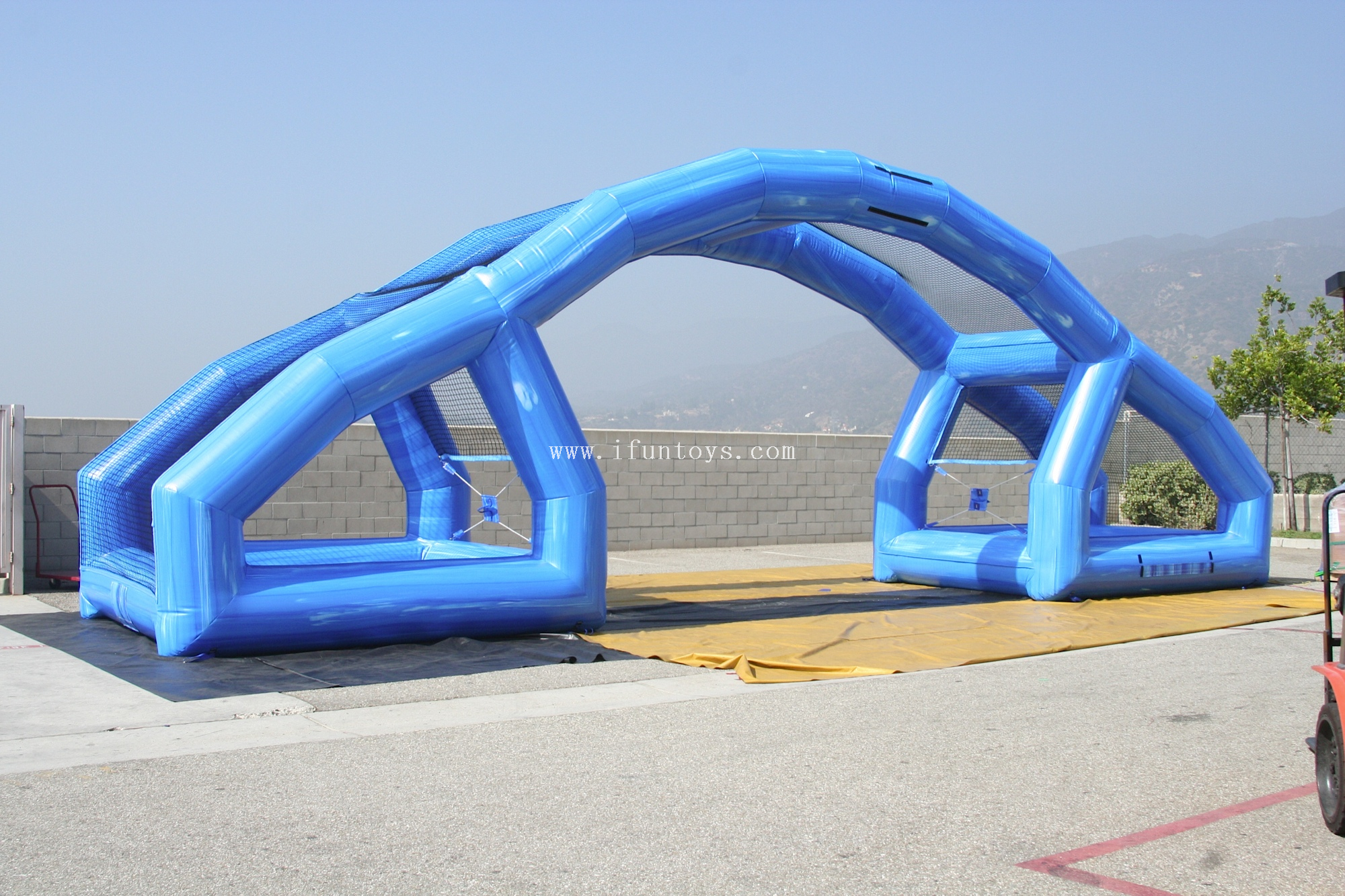 water war inflatable wall water balloon battle game/single lane ...