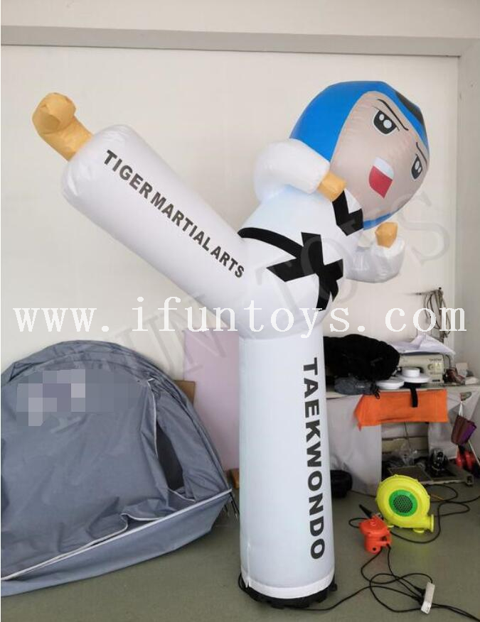 Kicking Club Decoration Cartoon LED Inflatable Taekwondo Boy ...