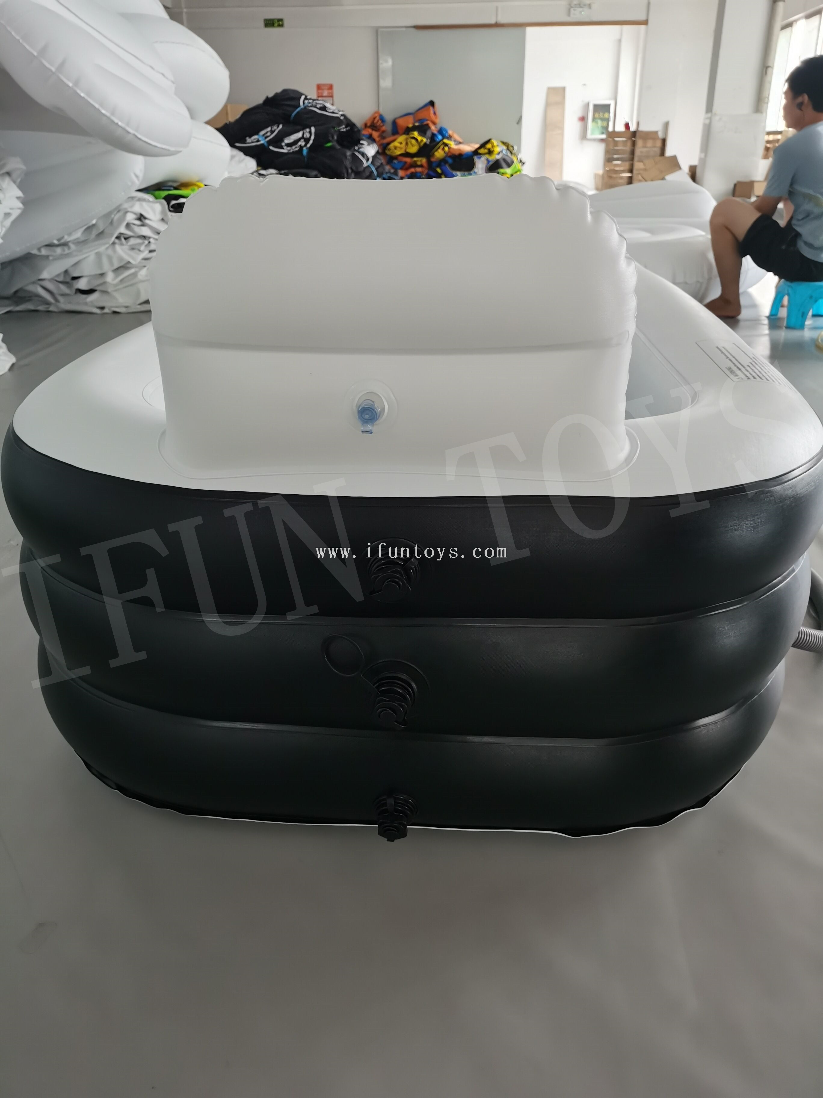 Portable Inflatable Solo Ice Bath / Rectangular Inflatable Recovery ...