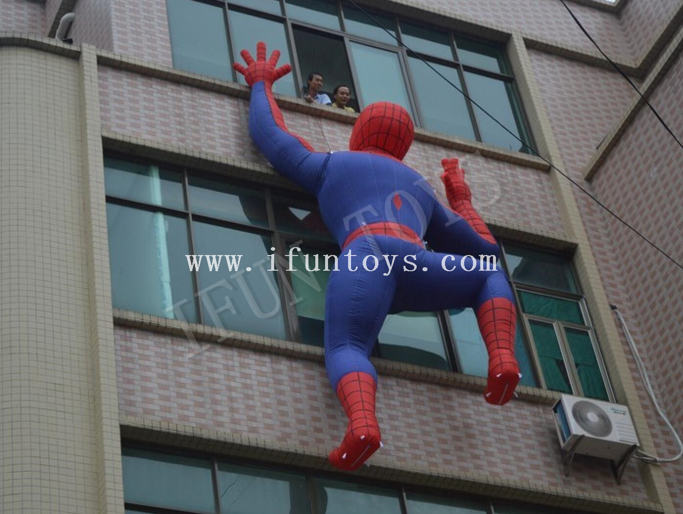Inflatable Spider Man Cartoon Climbing Wall Decoration for Event ...