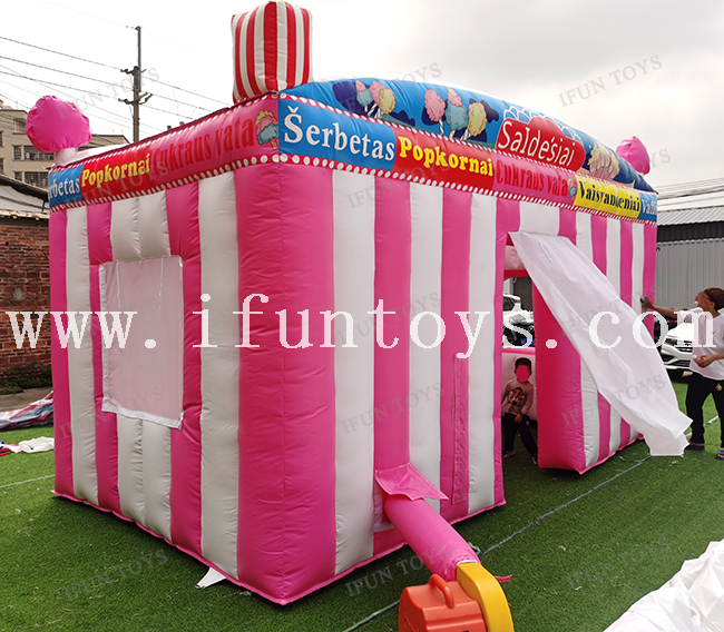 PVC Durable Inflatable Carnival Treat Shop Fun Food Concession Stand ...
