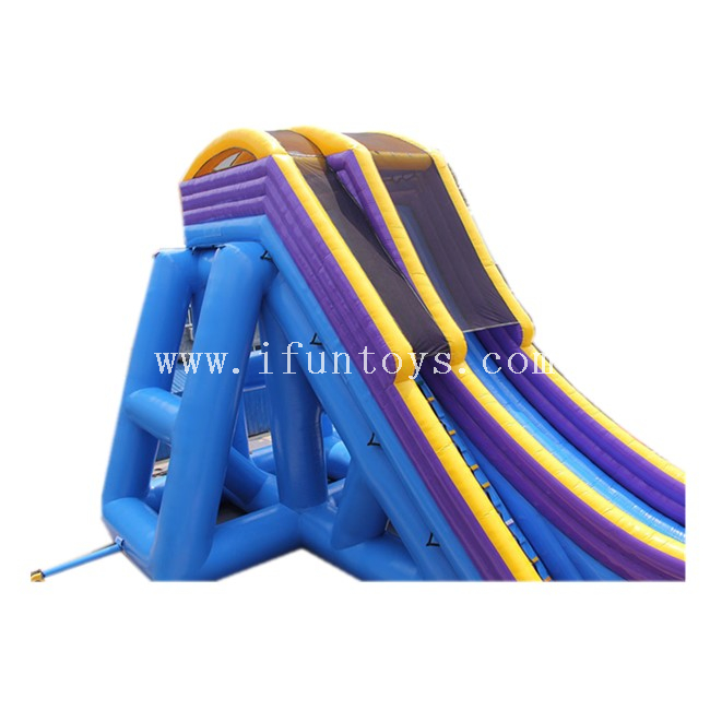 Giant Inflatable Dropkick Water Slide /Free Fall Drop Kick Inflatable ...