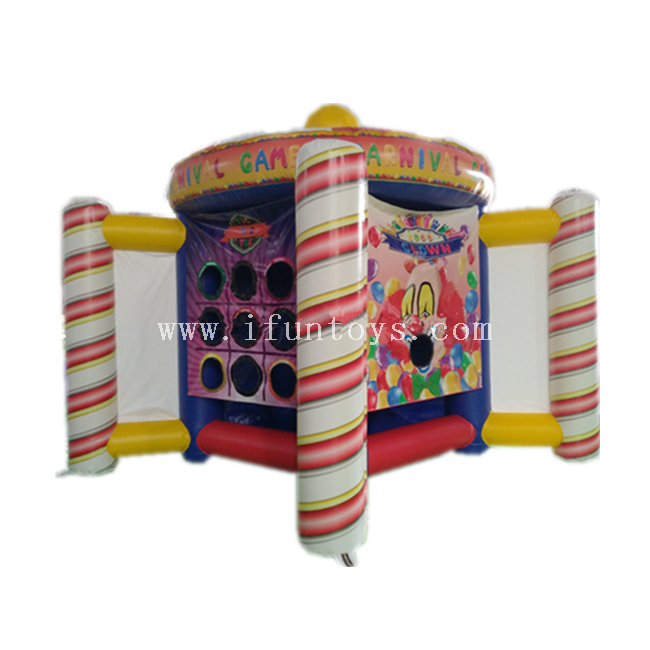 5 in 1 Inflatables Carnival Games Including Ball Toss/ Tic Tac Toe ...