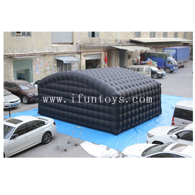 Black Portable Inflatable Yoga Tent / Giant Inflatable Cube Tent ...