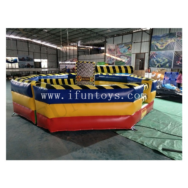 Double Poles Inflatable Meltdown Mechanical Ride Game for 6 Person ...